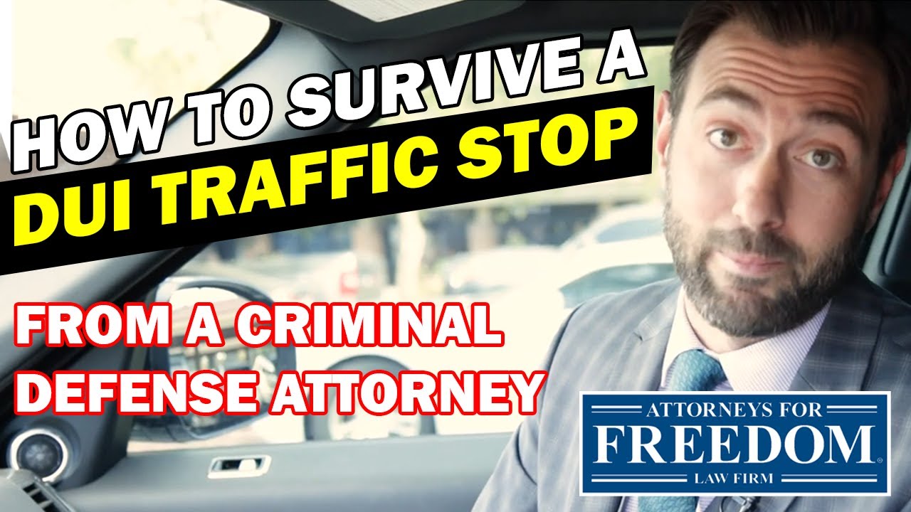 How to Survive a DUI Traffic Stop - Attorney Andrew Marcantel - YouTube