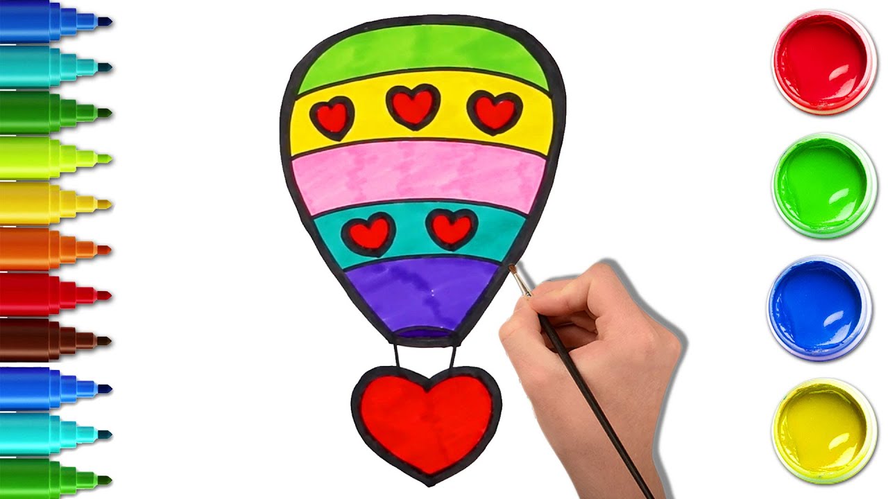 Draw A Hot Air Balloon 🎈 | Fun and Easy Drawing for Kids | Chiki Art ...