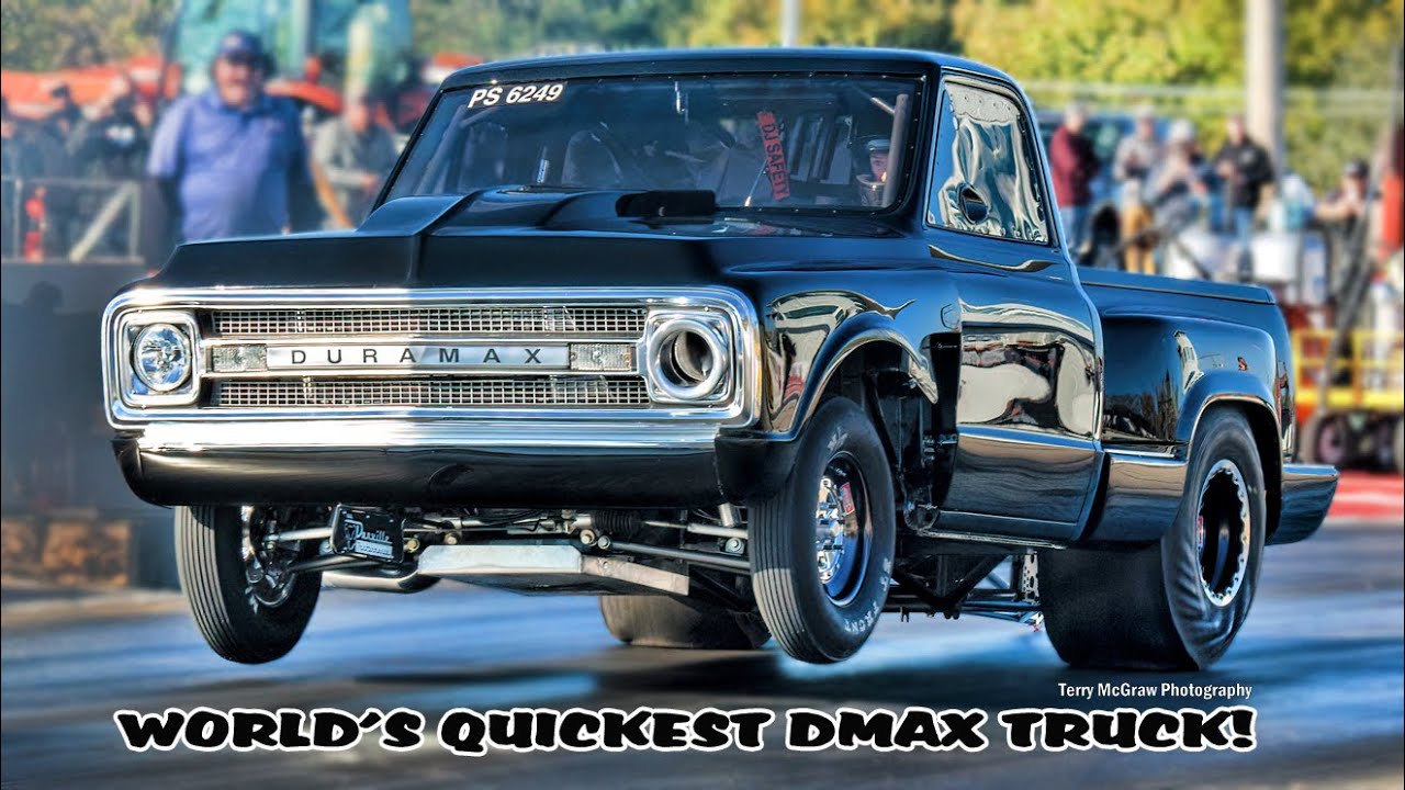 THE WORLD'S QUICKEST DURAMAX DIESEL TRUCK! 7.28/175MPH! '69 C10 CHEVY ...