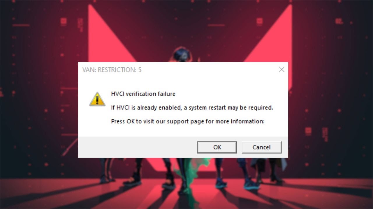 How to Fix HVCI Verification Failure Error in Valorant & League of ...