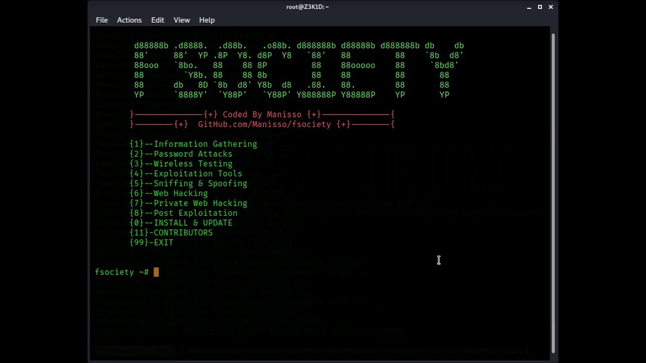 how to install fsociety in linux(Cybersecuirty) - YouTube
