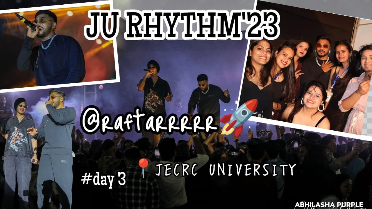 JU RHYTHM 2023| @raftaarmusic DAY 3| JECRC UNIVERSITY | COLLEGE FEST ...