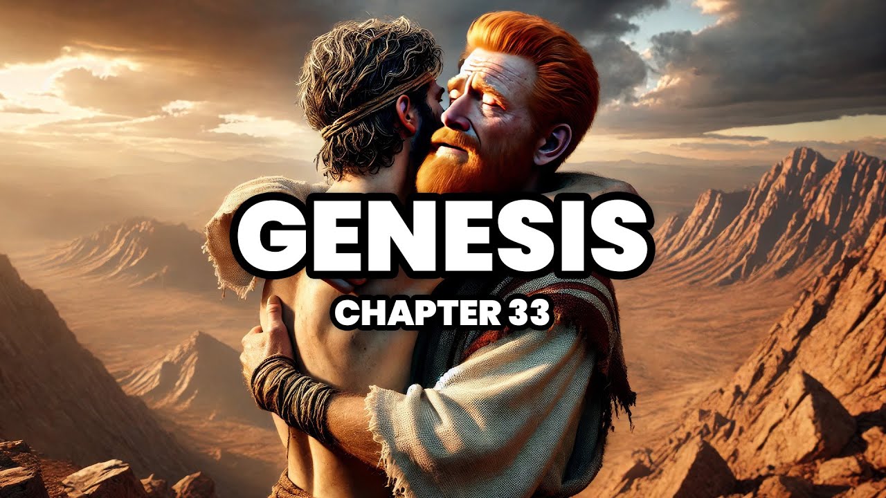 SPOKEN BIBLE: Genesis - Chapter 33 | Reconciliation between Jacob and ...