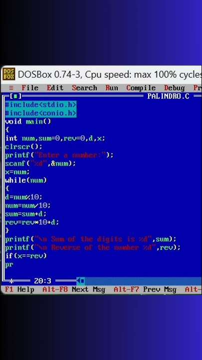 C program to check whether a number is palindrome or not #shorts#programming#Cprogram - YouTube