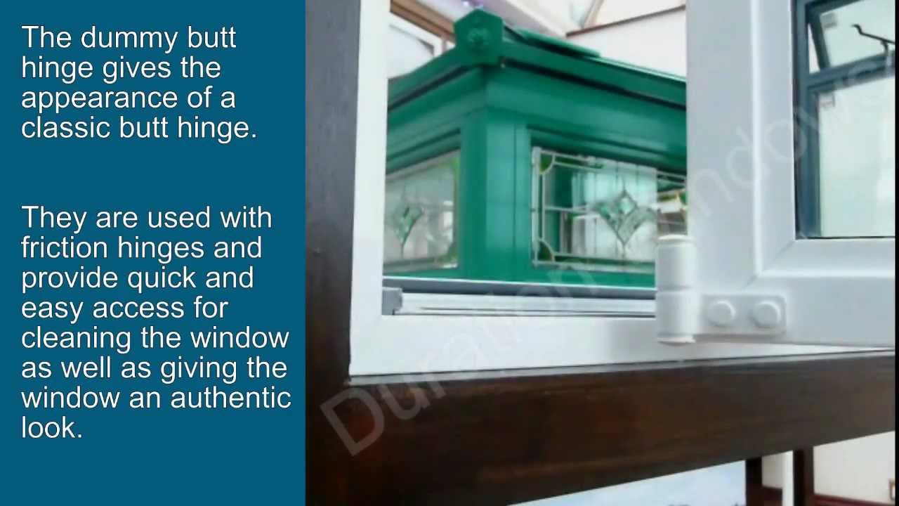 Dummy Butt Hinges for Aluminium Heritage Windows - YouTube