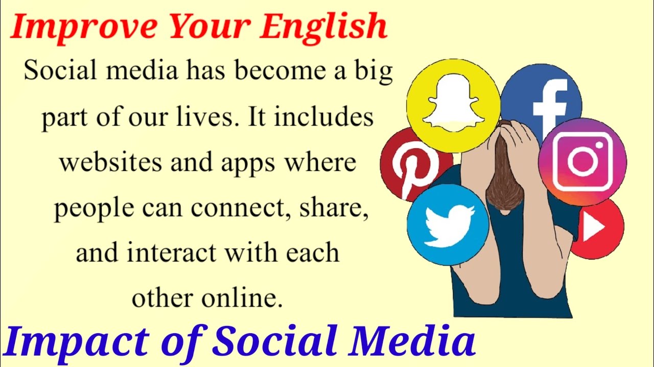 Impact of Social media on our lives 🔥| English Listening Practice ...