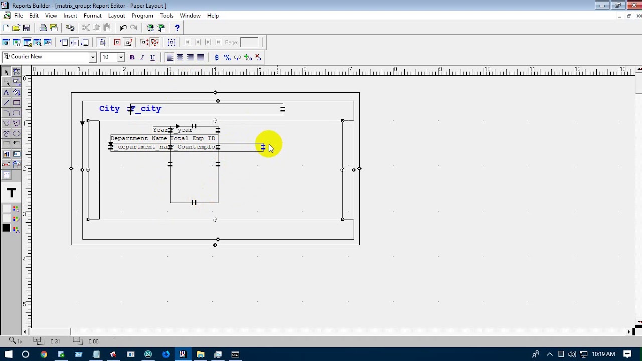 Matrix with group Reports in oracle forms - YouTube