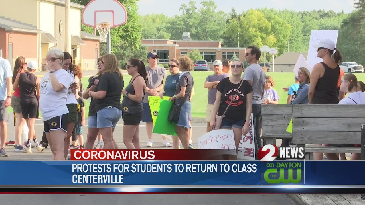 Protests for students to return to class - YouTube