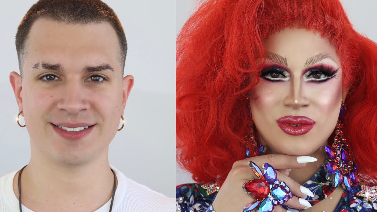 Red White & Blue Drag Makeup - YouTube