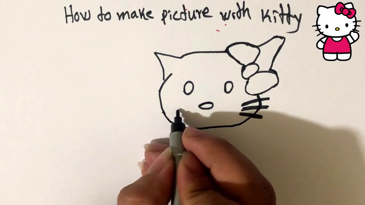 How to draw Kitty | Kitty Easy Draw lesson 1 only 7 minute - YouTube
