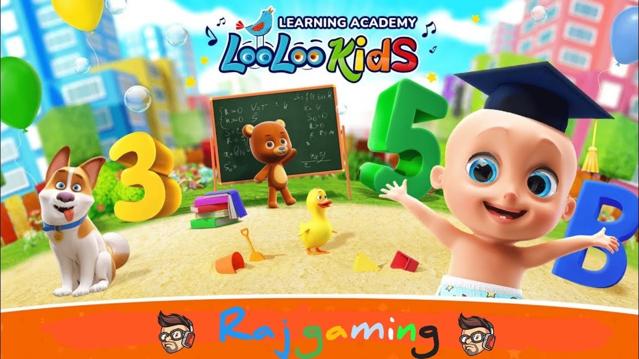 cartoon game || looloo kids game || elephant, rabbit, bear, funny game ...