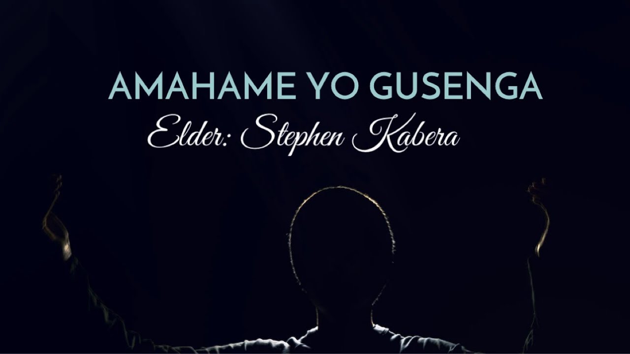 Gusenga (Wed Service) - Elder Stephen Kabera - YouTube