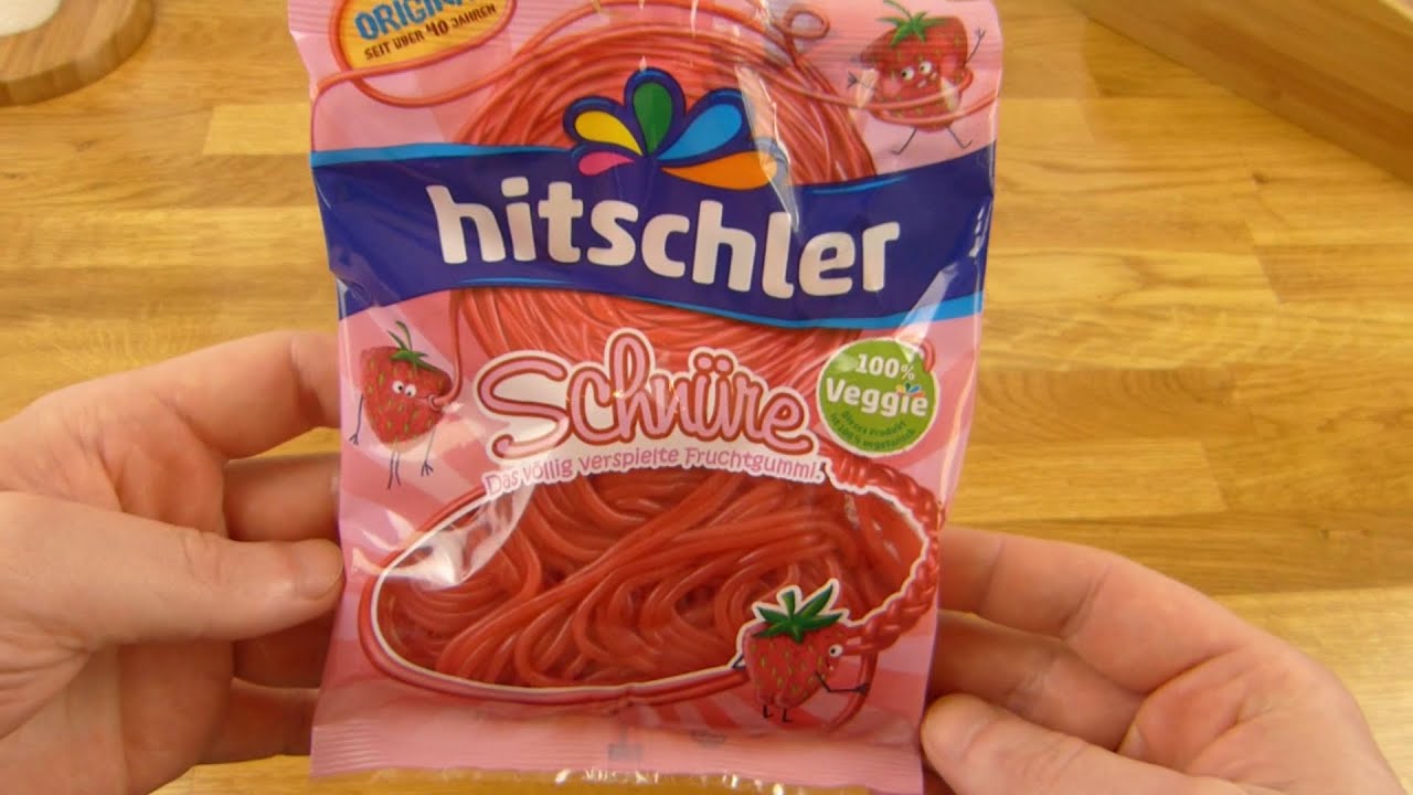 Hitschler - Strawberry-Strings / Erdbeer-Schnüre - YouTube