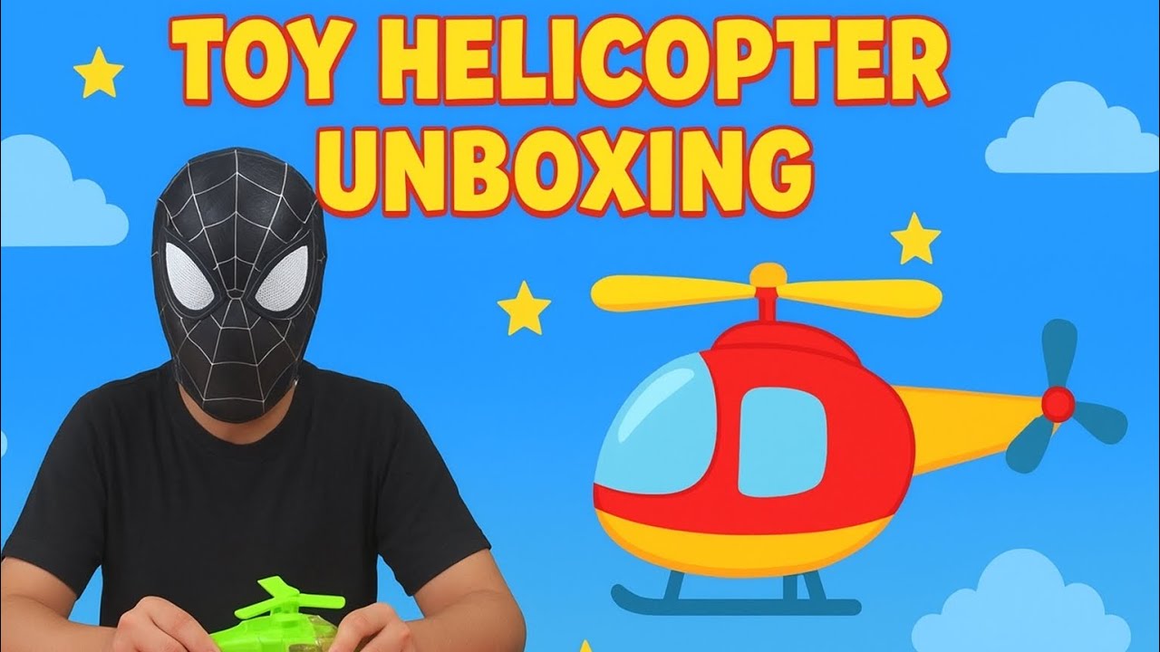 Toy Helicopter Unboxing ️ | Kids Fun Toy Review & Play | Helicopter for ...