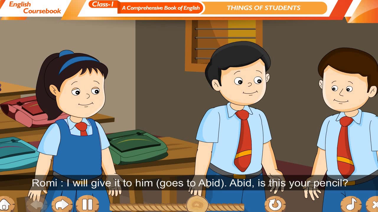 Class 1st English Lesson 1 YouTube Class 1st English Lesson 1 YouTube
