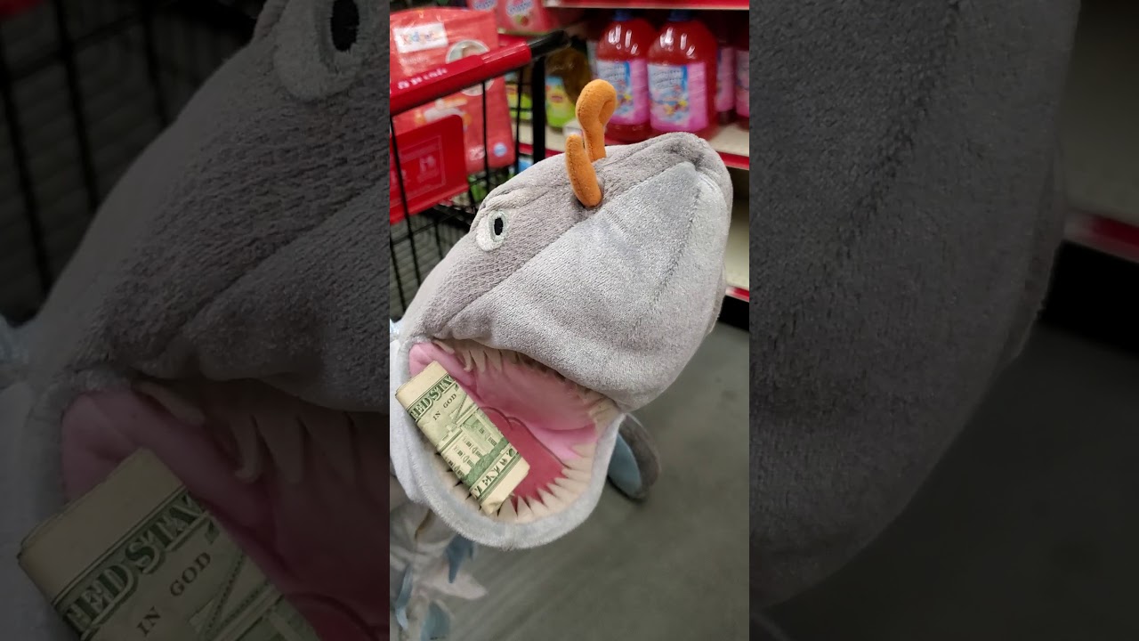 Shark puppet went shopping to make hot dogs - YouTube