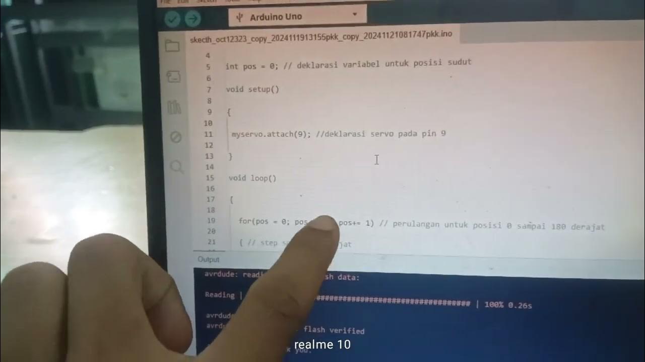 menyalakan motor servo dengan arduino - YouTube