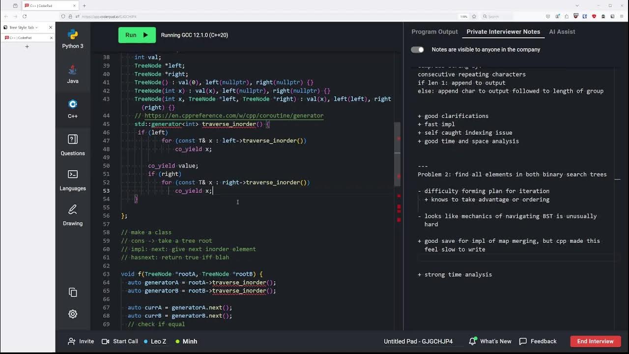 Mock technical interview - Leetcode - Compress String - YouTube