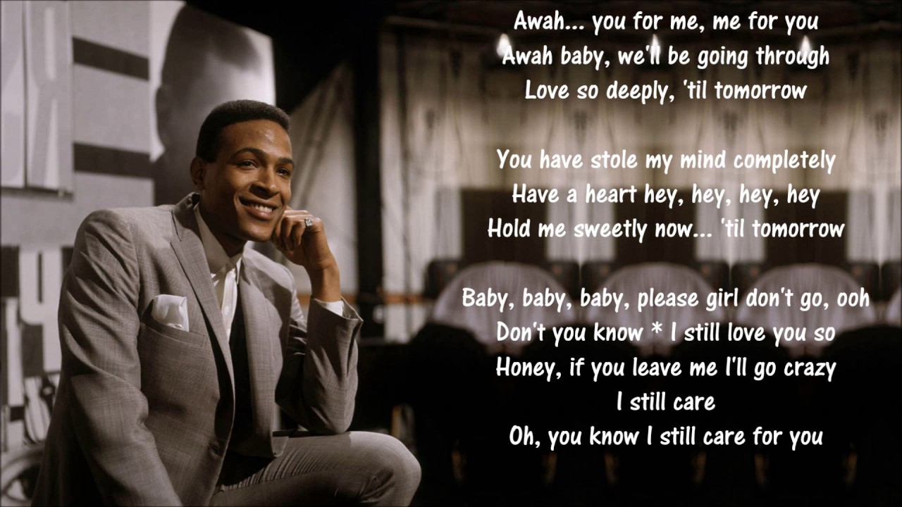 Marvin Gaye *☆* Til Tomorrow *☆* Lyrics - YouTube