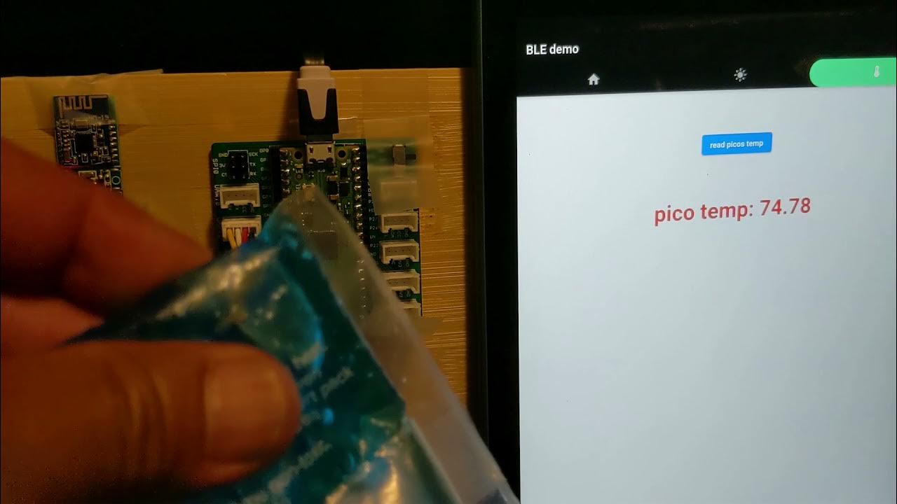 micropython pico, flutter ble, hm-19 module, input/output demo, source in the description - YouTube
