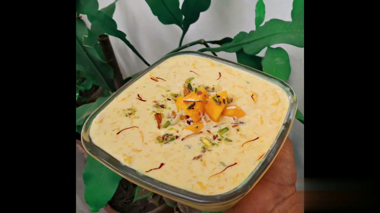 Mango Rabri Recipe with 1 special ingredient।लच्छेदार आम की रबड़ी बनाने ...