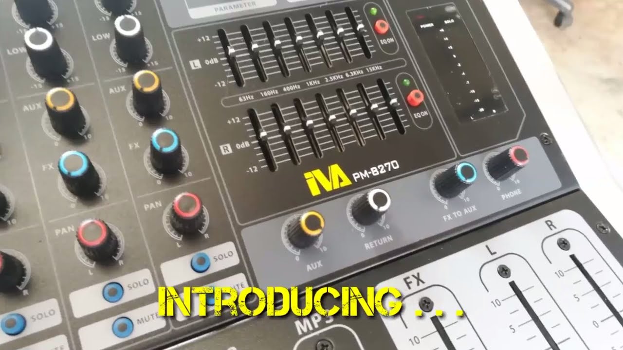 IVA Powered Mixer PM8270 - YouTube
