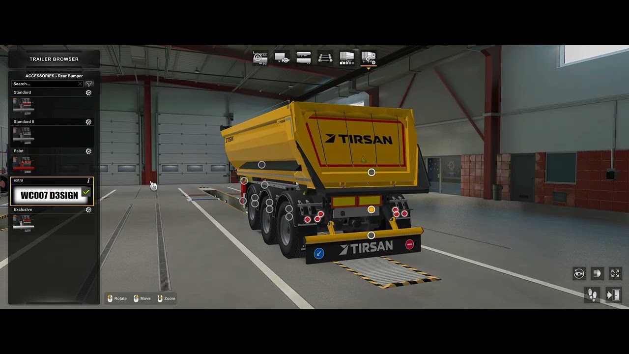 ETS2 bumper slots, mudflaps, marker slots for Tirsan Trailers DLC - YouTube