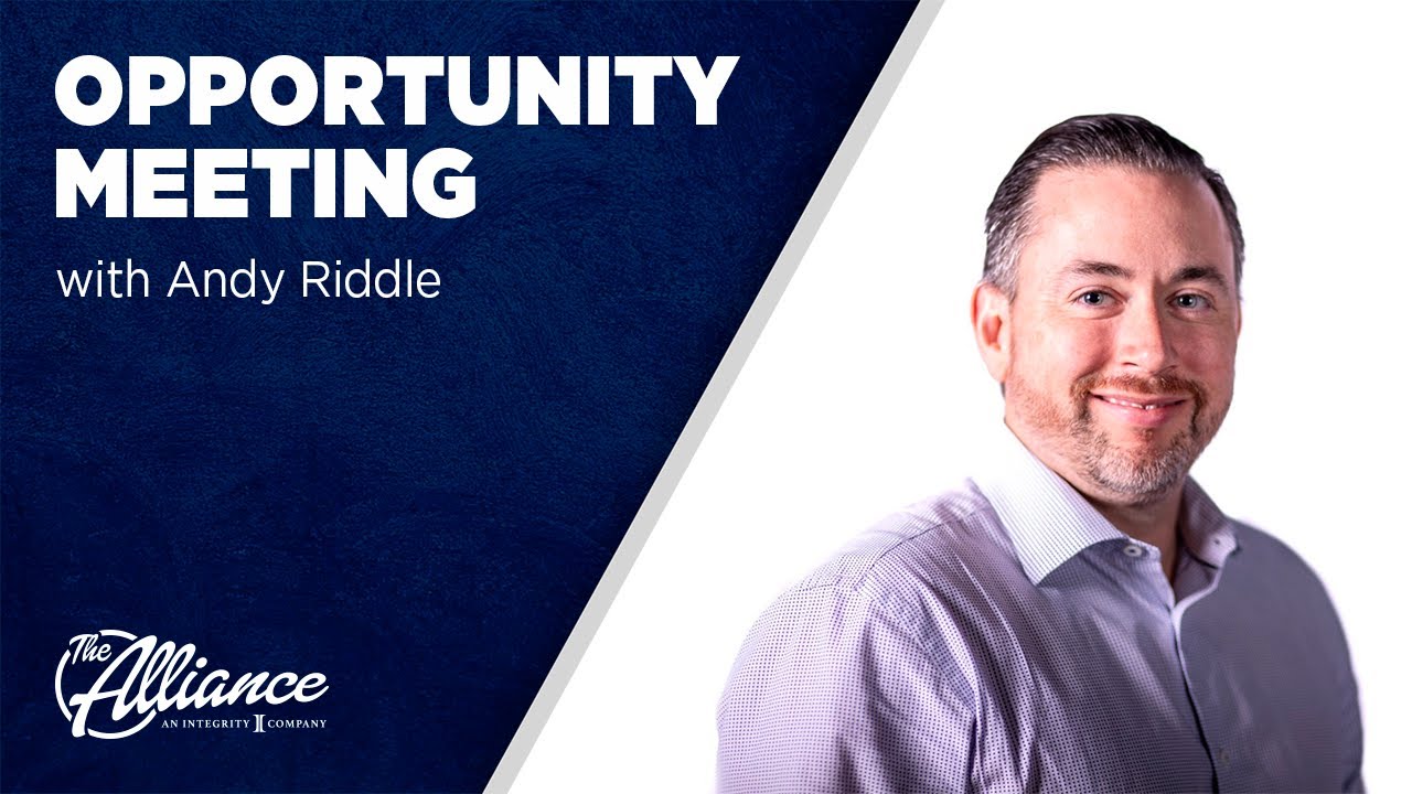 Andy Riddle Shares The Opportunity | The Alliance - YouTube