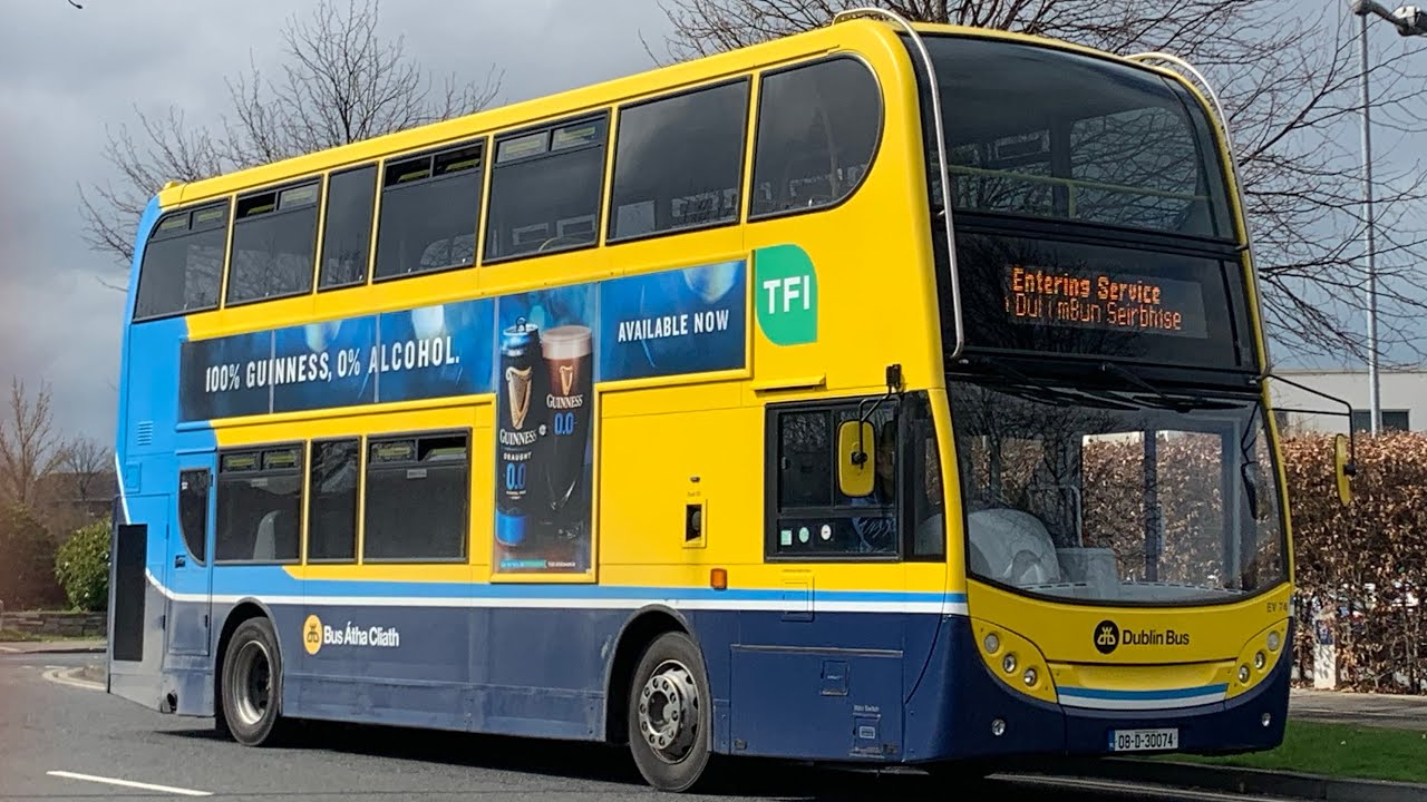 Dublin Bus | Enviro400 B9TL EV74 (08-D-30074) | Route 40E to Broombridge - YouTube