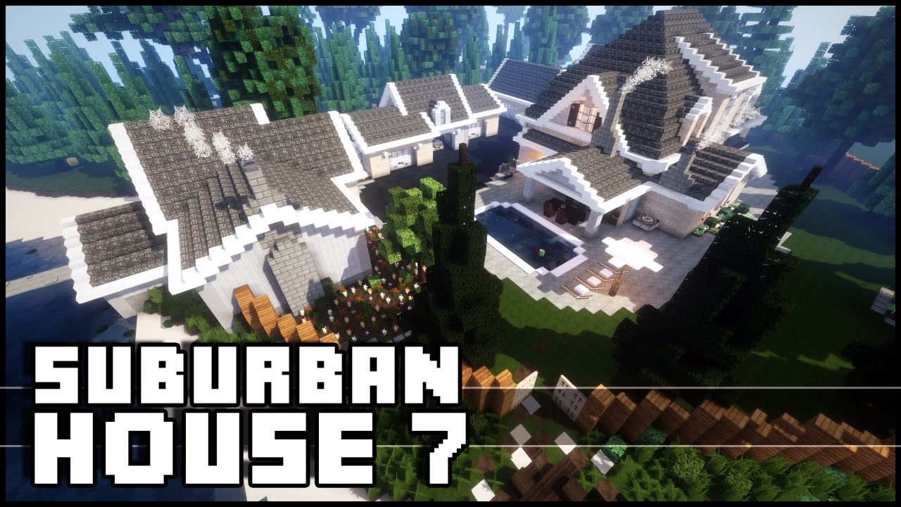 Minecraft - Suburban House 7 - YouTube