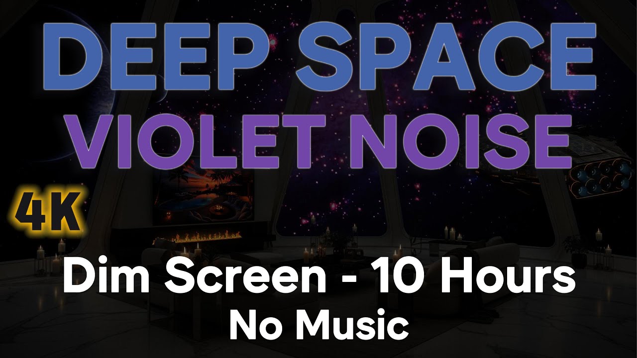 🟣Deep Space Violet Noise – Dimmed Screen | Pure Sleep Mode for Night ...