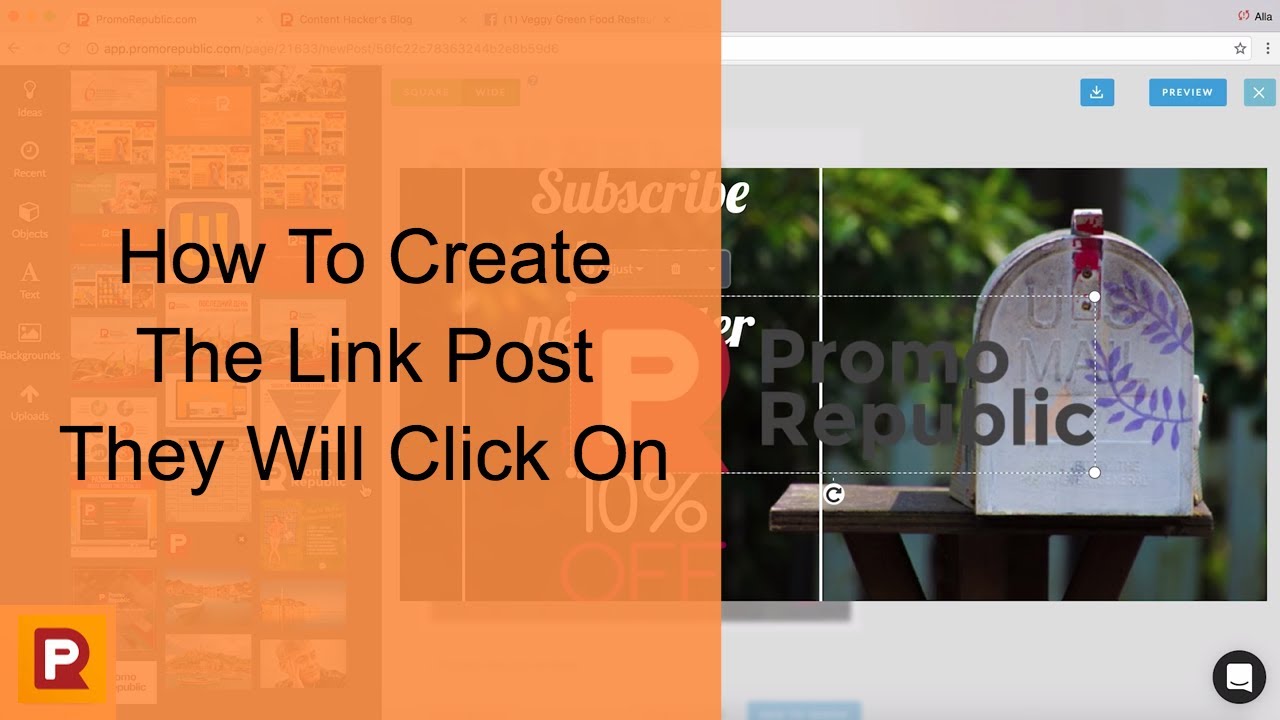 How To Create The Link Post They Will Click On - YouTube