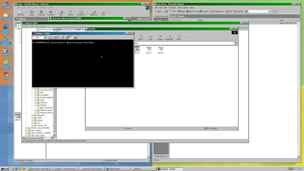 E-mail Worm (Windows): Crock (Revisited) - YouTube
