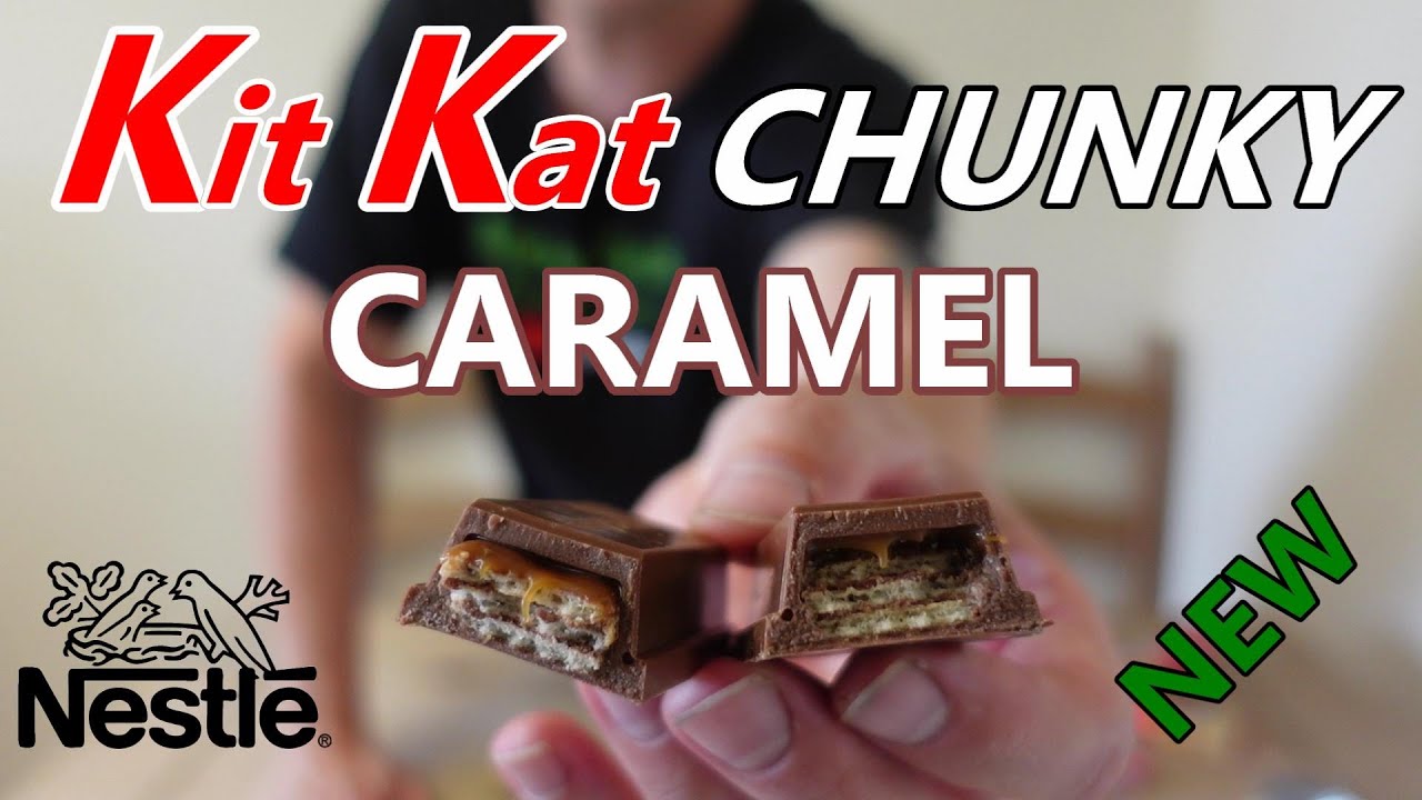 New Nestle Kit Kat Chunky Caramel Chocolate Bar - YouTube