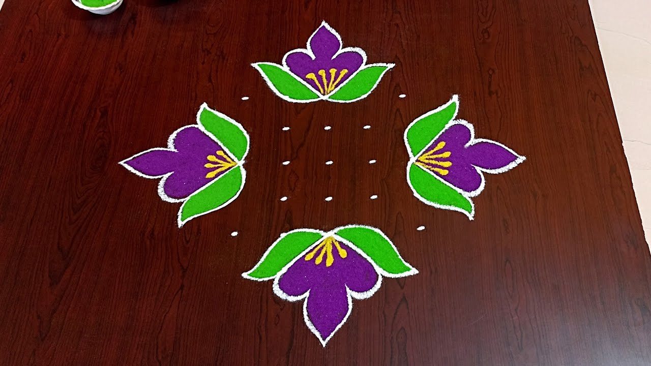 9×1dots beautiful sankranti chukkala muggulu🌷|easy sankranti rangoli ...