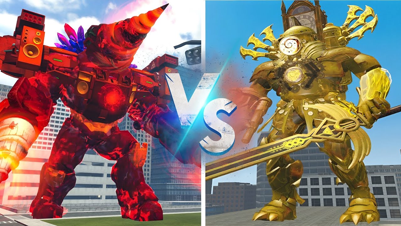 NEW CORRUPTED TITAN DRILL MAN VS NEW UPGRADED TITAN CLOCK MAN In Garry ...