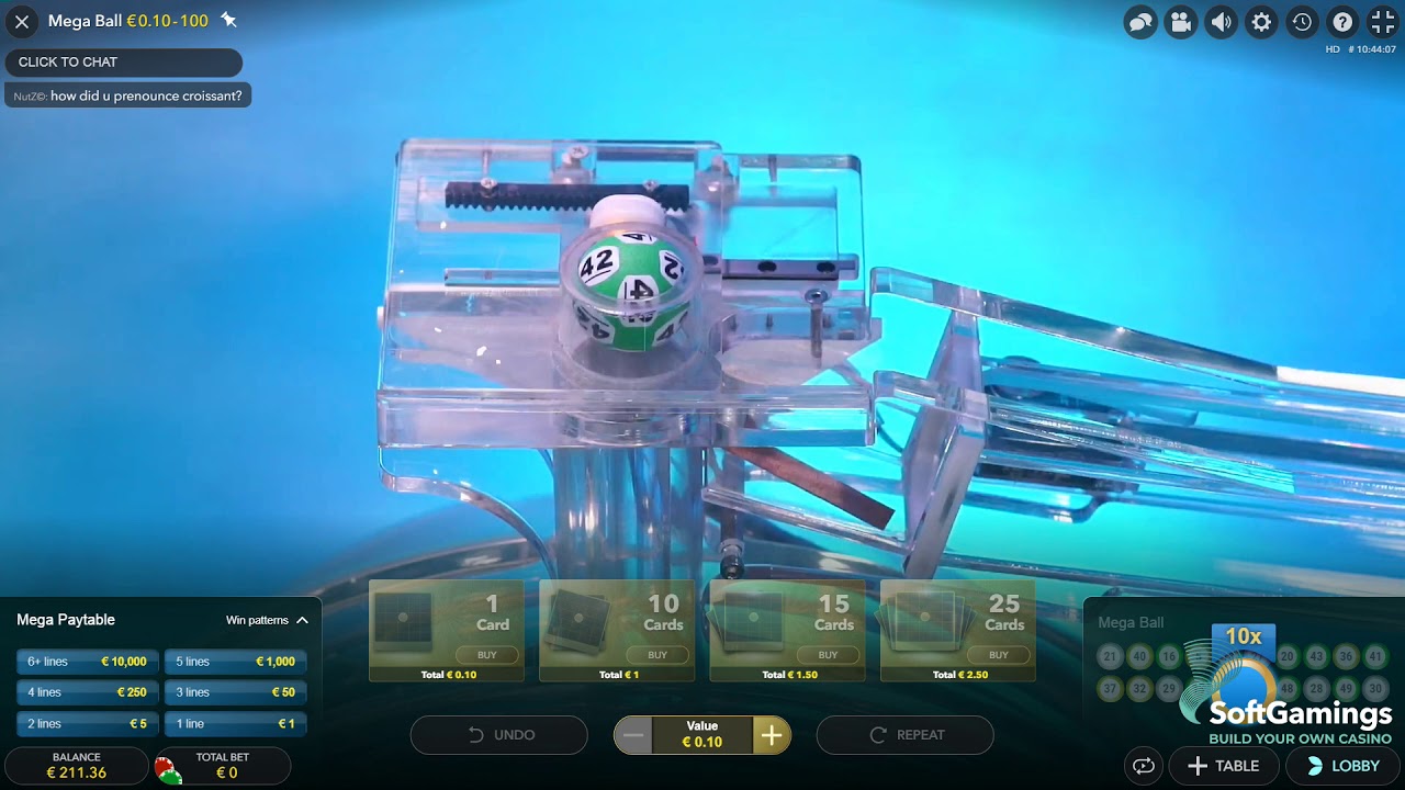 Evolution Gaming - RNG First Person Mega Ball - Gameplay Demo - YouTube