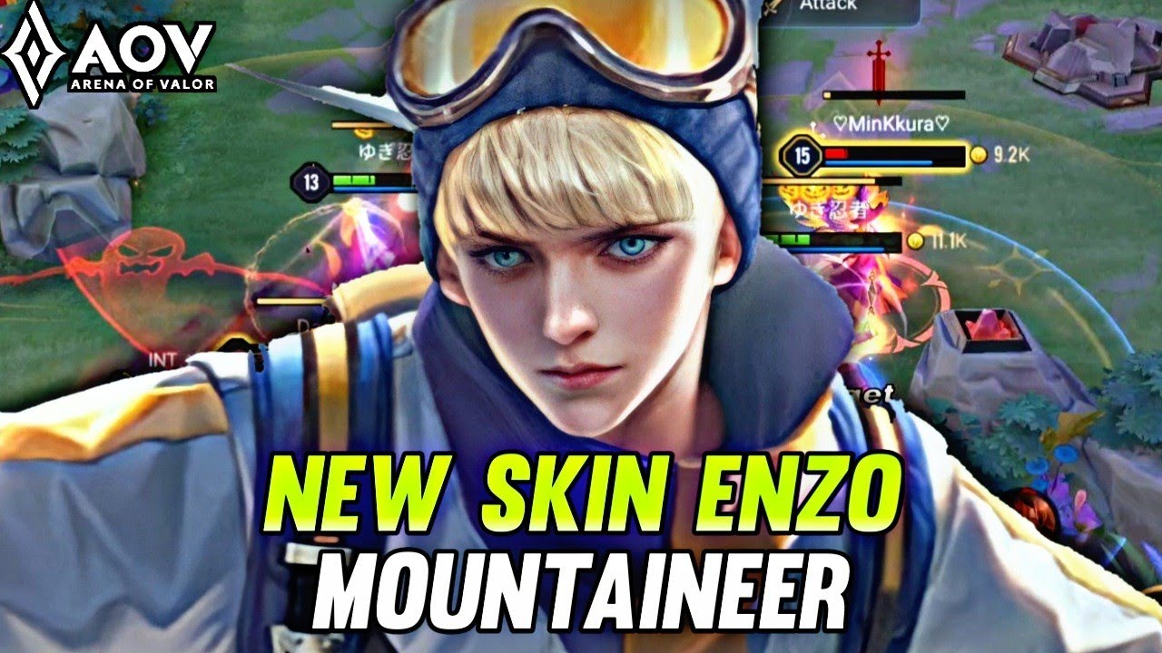 AOV : NEW SKIN ENZO MOUNTAINEER | With the trolling team - ARENA OF ...