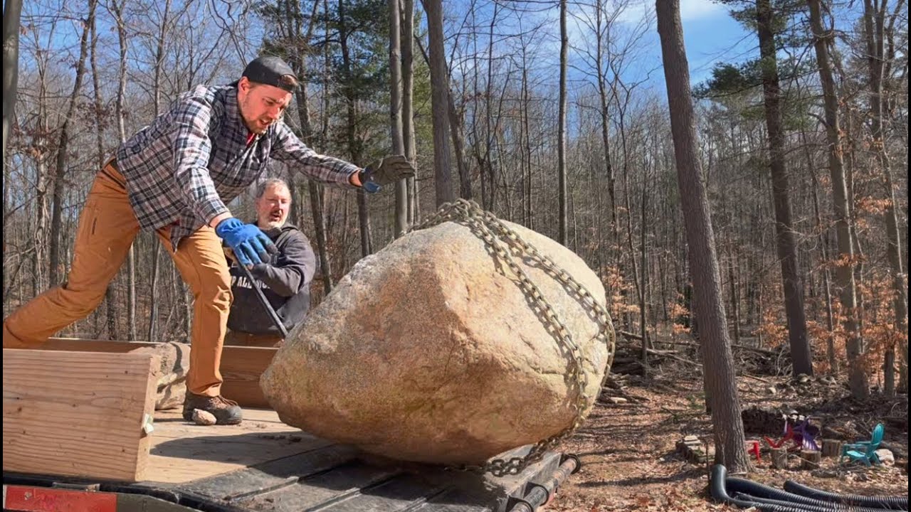 Retaining Walls on a budget. | Rock Wrestling! No Heavy Equipment ...