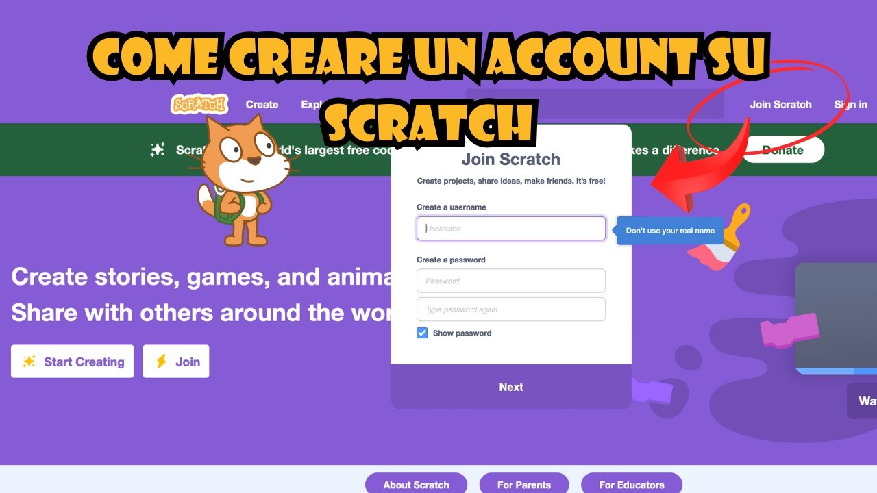 Come Creare un Account su Scratch e Iniziare a Programmare! 🖥️ - YouTube