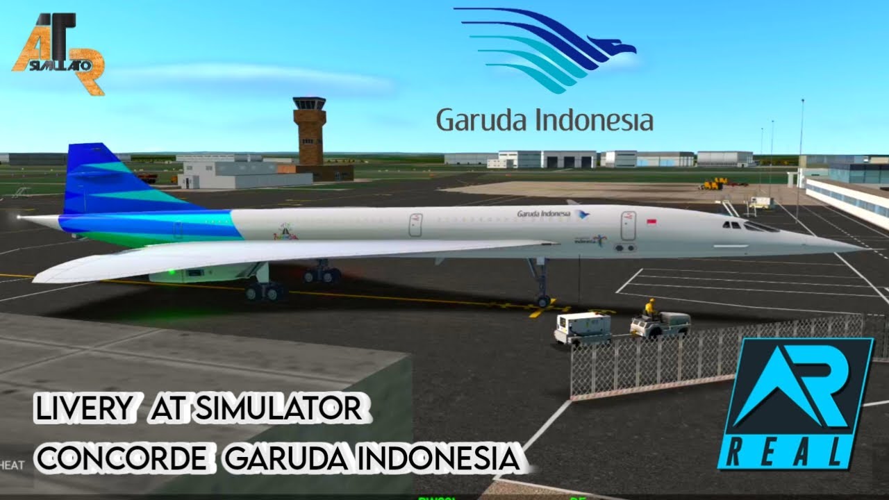 RFS || Livery AT simulator Concorde Garuda Indonesia - YouTube