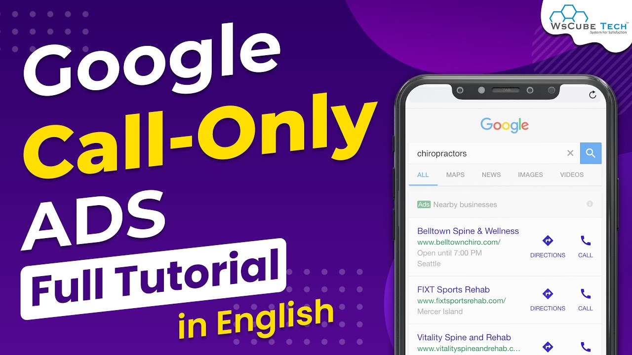 Learn Complete Google Call Only Ads in English - Full Tutorial - YouTube
