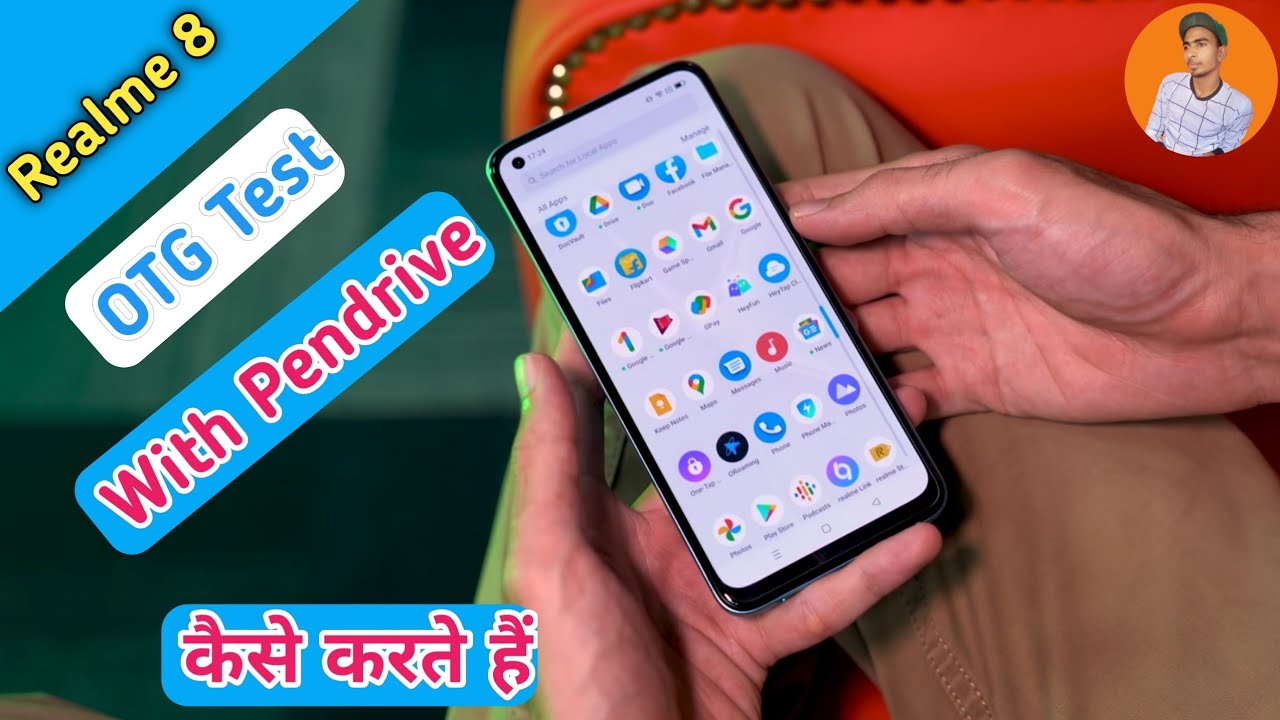 Realme 8 OTG Test With Pendrive, How To Use OTG In Realme 8 , Realme 8 ...