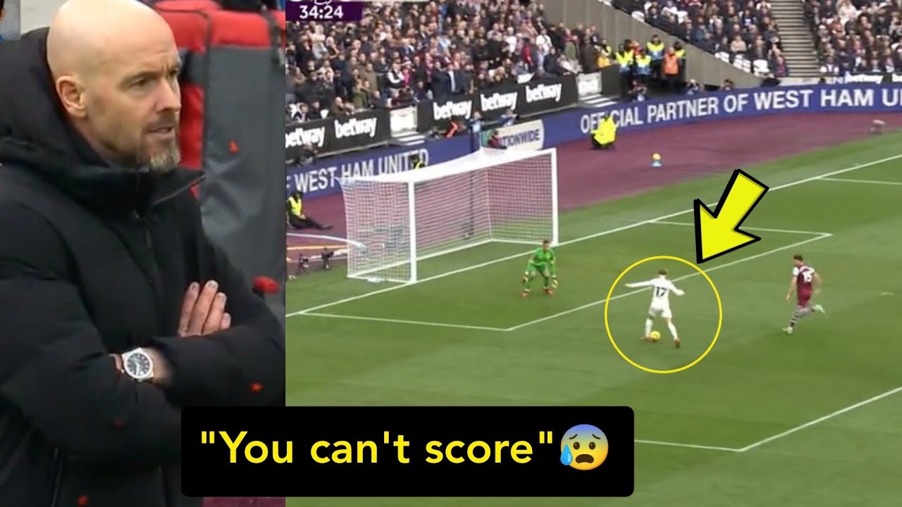 Alejandro Garnacho miss big chances Vs WestHam United! Ten Hag REACTION ...
