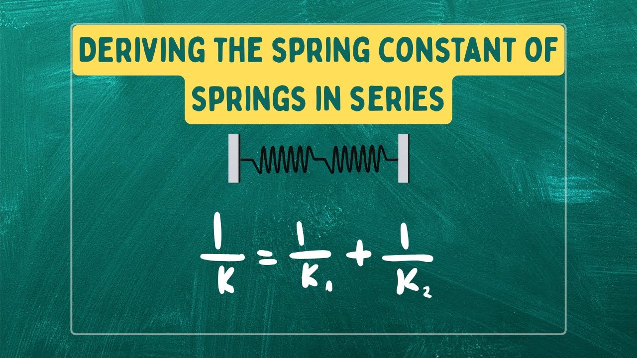 Deriving The Spring Constant of Springs in Series - YouTube