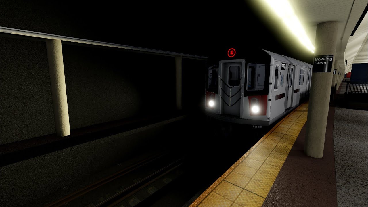 MTA ROBLOX: Crown Heights Bound Kawasaki R142A (4) Train At Bowling ...