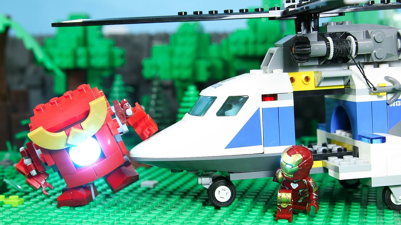 Lego Transformer Robots SAMURAI KATANA Vs IronMan Episode 2 - YouTube