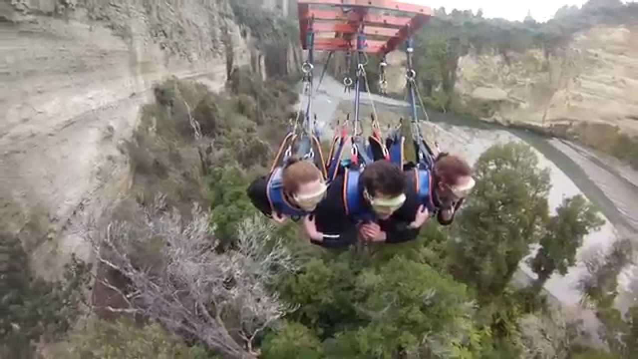 Flying Fox - Mokai Gravity Canyon, New Zealand - YouTube