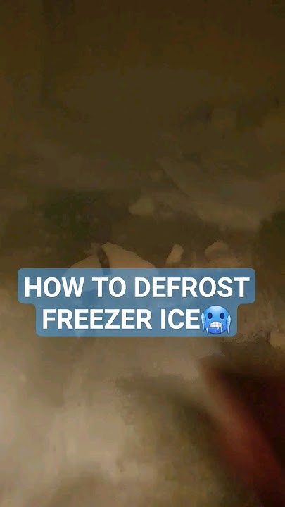 HOW TO DEFROST a FREEZER frost defrost freezer scraping quickly fast without unplugging #freezer ...