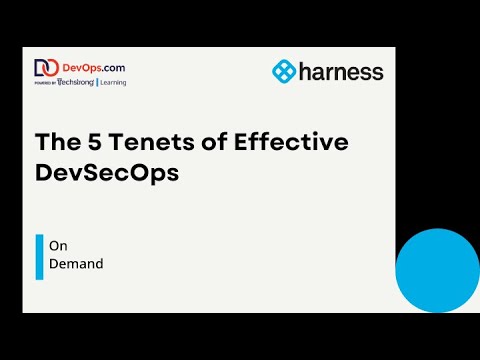 The 5 Tenets of Effective DevSecOps - YouTube